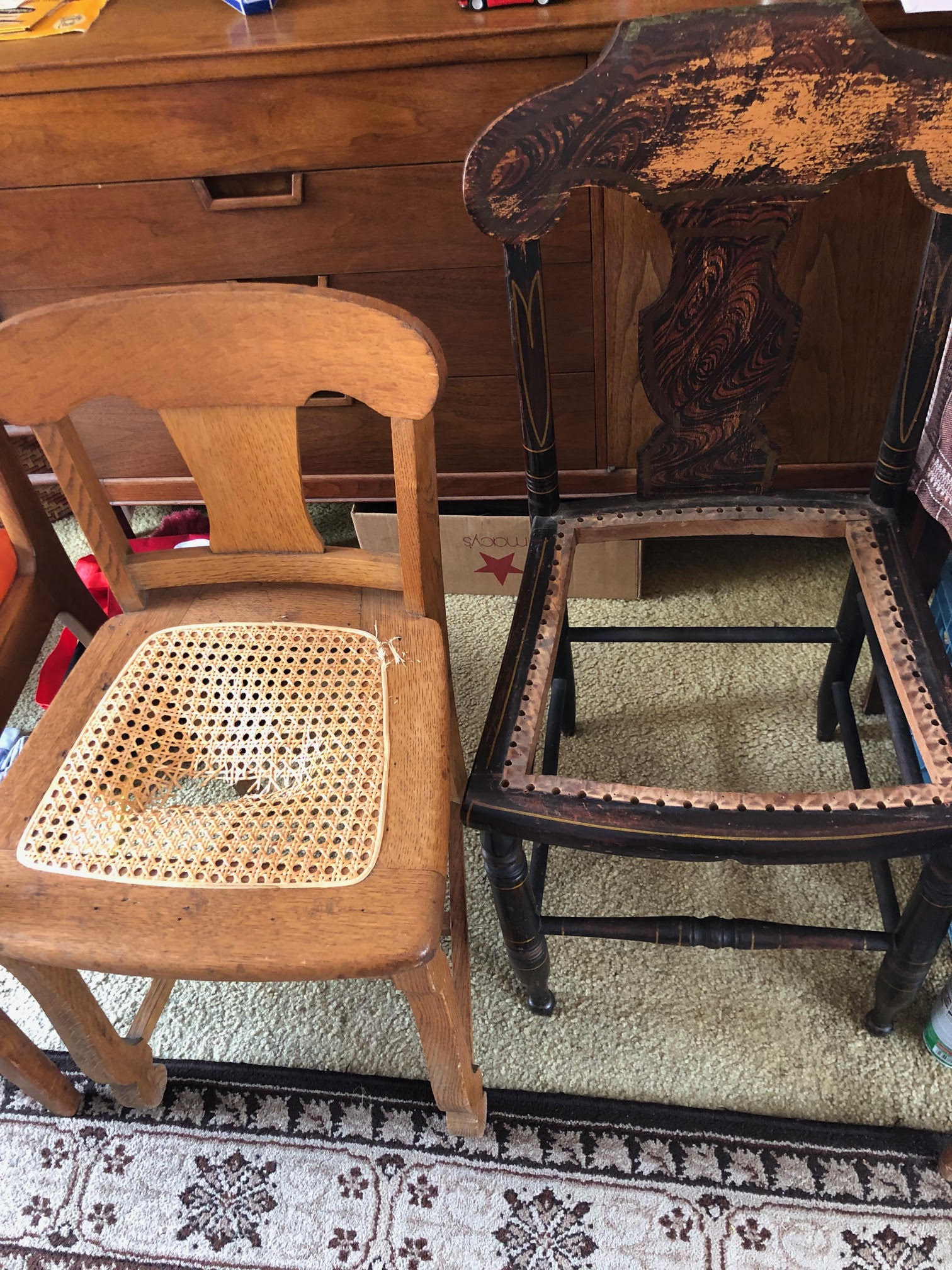 Chair Caning – April 2024 Meeting – Nashoba Valley Weavers' Guild